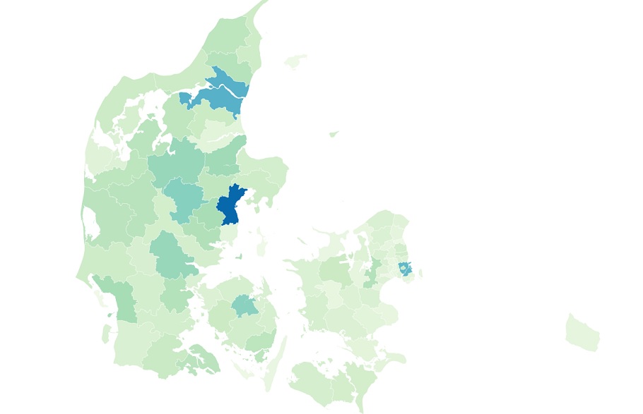 Håndbold er mest populært i Jylland: Se Danmarkskort her!